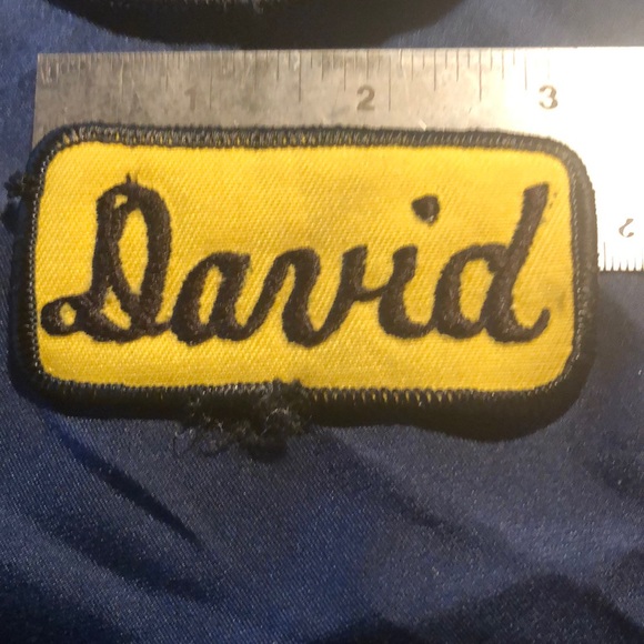 Accessories | Vintage Name Patch David | Poshmark